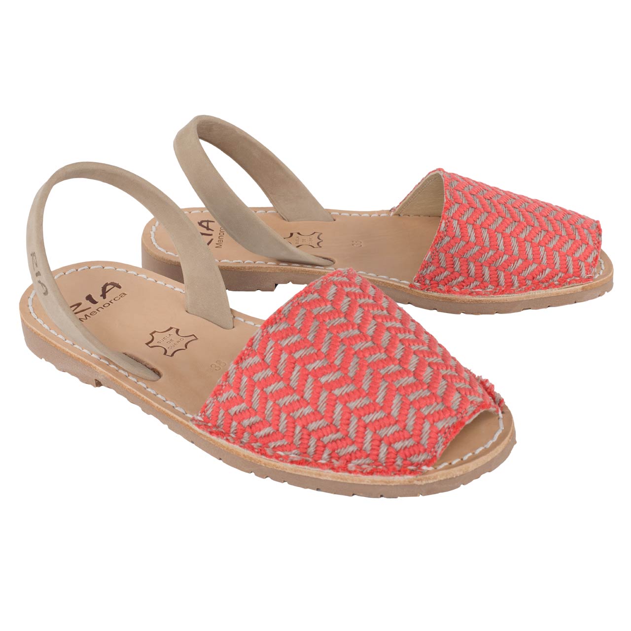 Avarcas de Menorca Sandalen Coral | Avarcaria