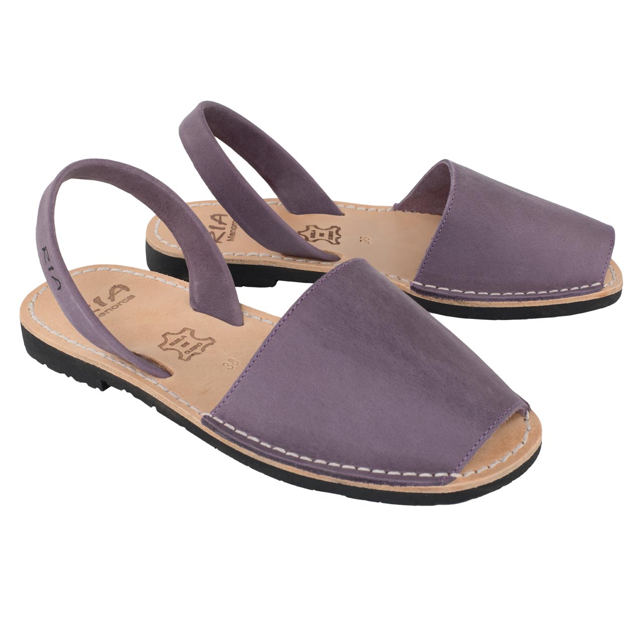 RIA Menorca Avarca de Menorca Sandale in Flieder. | Avarcaria