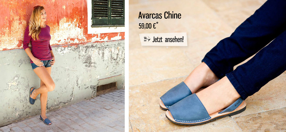 Avarcas Onlineshop - Menorca Sandalen kaufen | Avarcaria
